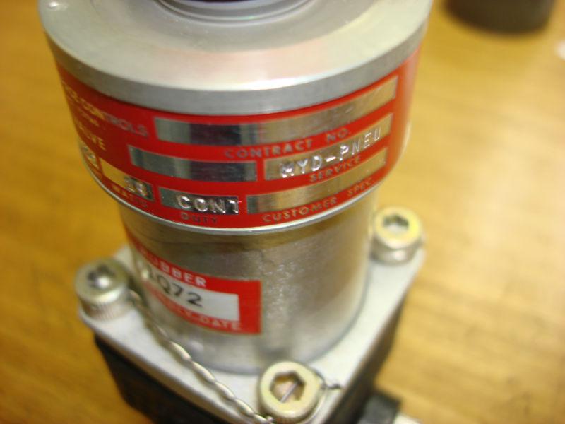 Find ITT AEROSPACE CONTROLS 24 VOLT 300 PSI AIRCRAFT SOLENOID VALVE ...