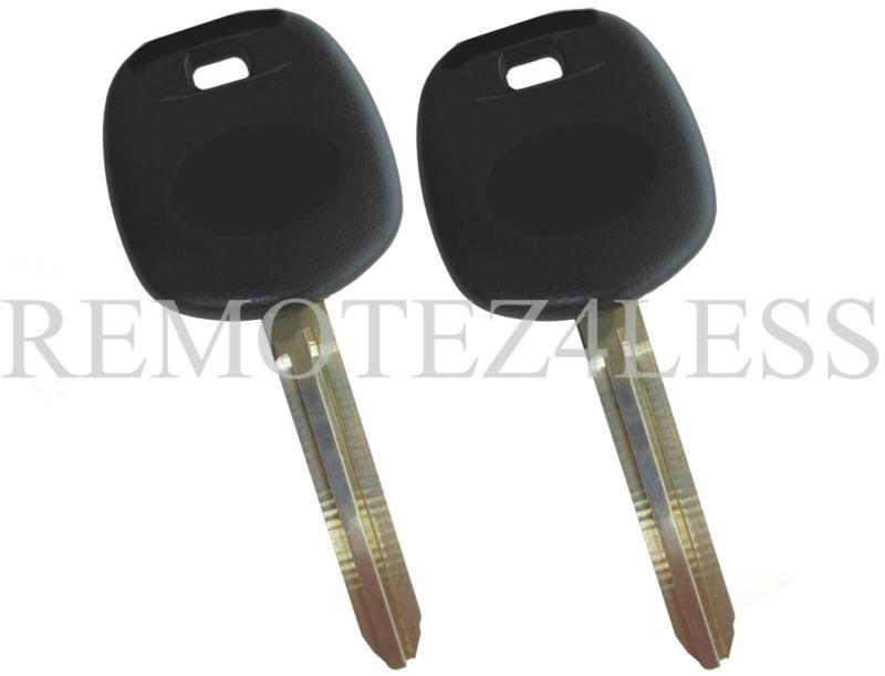 Find 2 TOYOTA UNCUT TRANSPONDER CHIP IGNITION KEY G CHIP NEW in ...