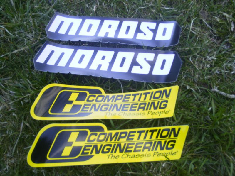 Find Two Each Competition Engineering And Moroso Racing Fender Decal ...