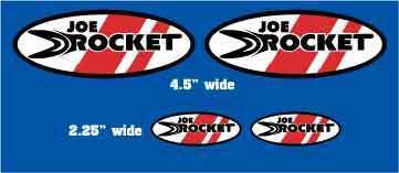 Sell Joe Rocket Stickers 3.5" Style 4pc DECALS Logos in Kittery, Maine ...