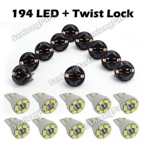 Sell 10xT10 PC168 Instrument Panel Cluster White led Light Bulb ...