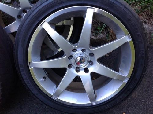 Sell 17" 17x7 Silver Rims Wheels & Nankang Performance Tires Sportmax ...
