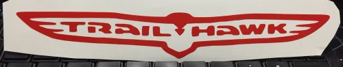 Sell Only One Jeep Trailhawk Decal Sticker Vinyl Accessory Red in ...