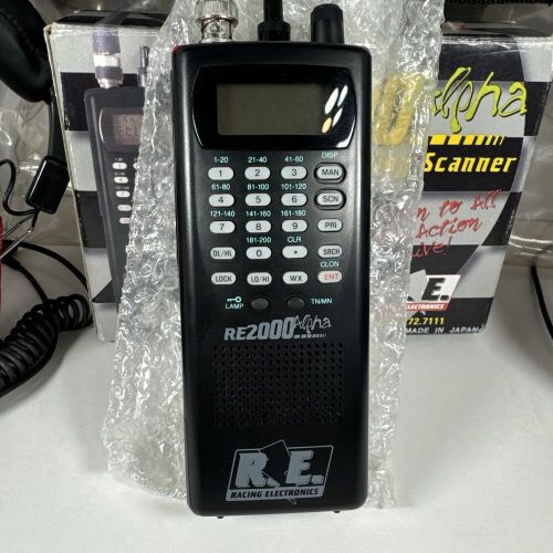 Sell Racing Electronics Alpha RE 2000 Scanner 2 Headsets Bag And ...