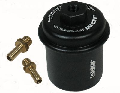 Sell BLACK JDM SPORT ALUMINUM HIGH FLOW PERFORMANCE FUEL FILTER ...