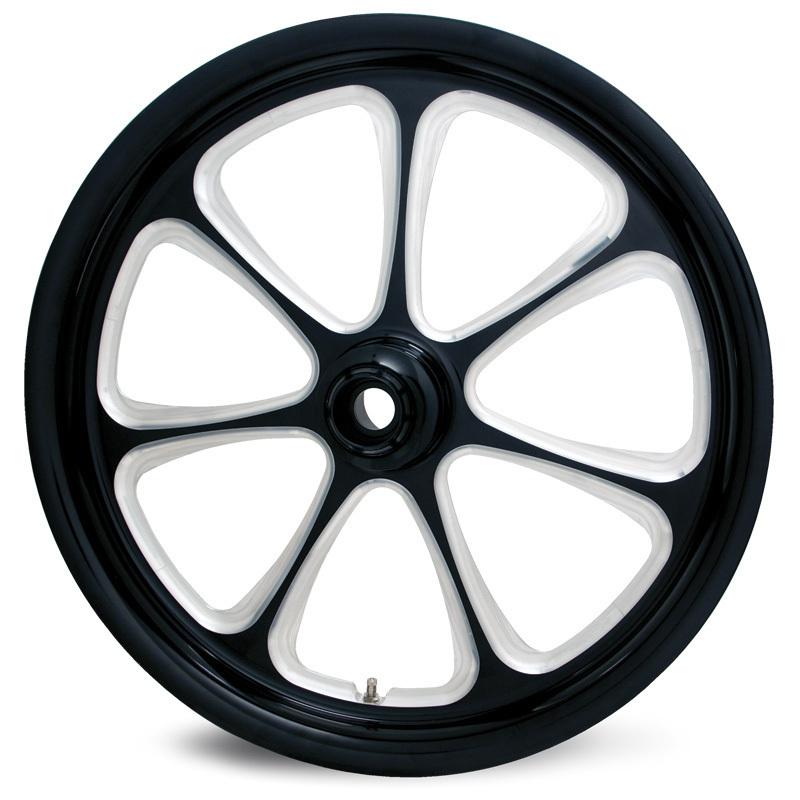 Sell Arlen Ness Evil-7 18x5.5 Billet Black Wheel for Harley and Victory ...