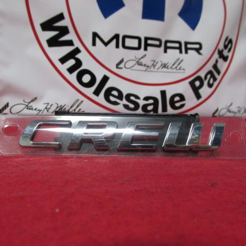 Sell NEW OEM DODGE CHRYSLER "Crew" Chrome nameplate MOPAR in Avondale ...