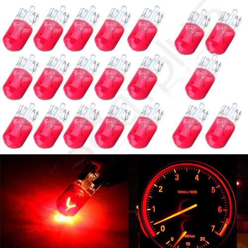 Sell 20x W5W T10 lane light Red glass bulb original car Xenon Halogen ...