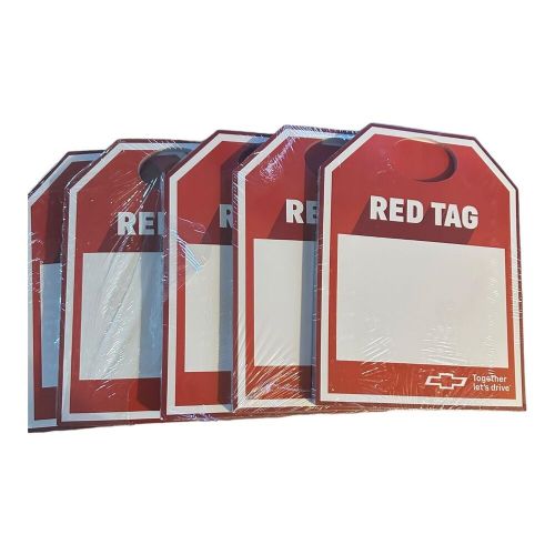 Sell Chevy Red Tag Sale Signs 5 Packs Chevrolet Car Sale Hang Tags in ...