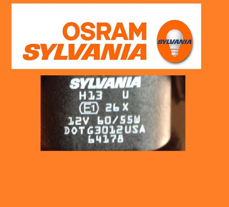 Sell GENUINE SYLVANIA H13 BULB 60/55W HEADLIGHT DUAL BEAM HALOGEN 64178 ...