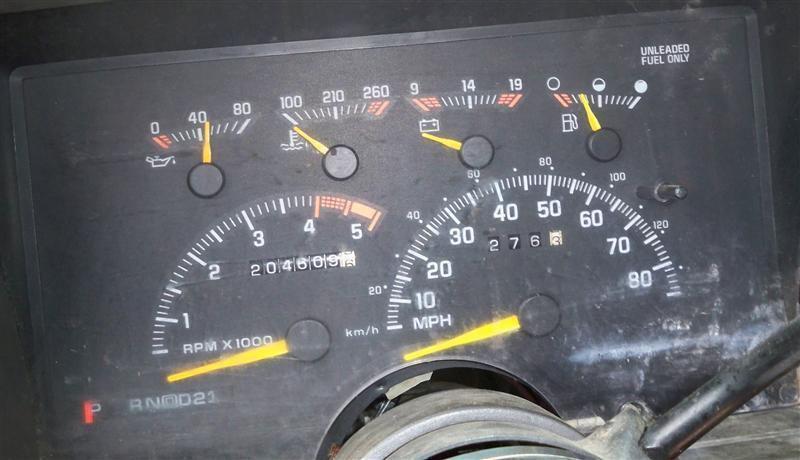 Find 94 95 96 97 DODGE RAM 1500 PICKUP SPEEDOMETER CLUSTER AT US MPH W ...