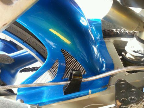 Purchase Kawasaki zx600 & 636 (zx6r) rear tire hugger fender blue in ...