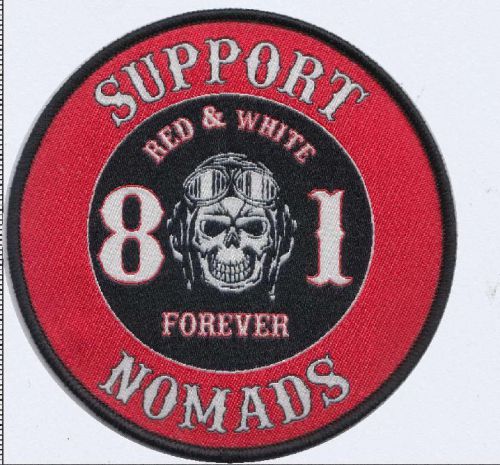 Purchase MC Angels 666 Hells 81 woven badge patch SUPPORT NOMADS 81 ...
