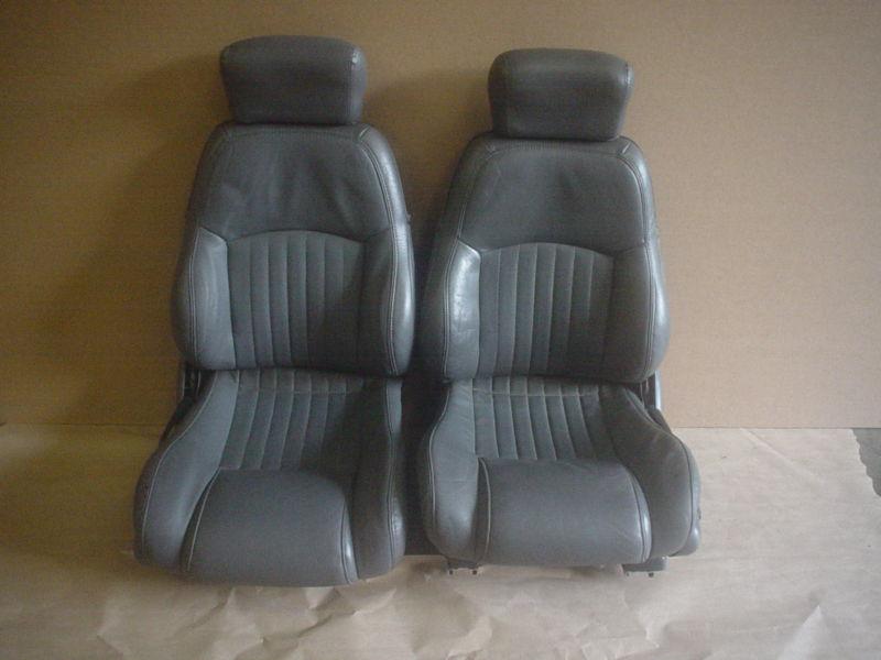 Purchase 98-99 Trans Am Med Gray Leather Seat Seats Set 830-1 in Heflin ...