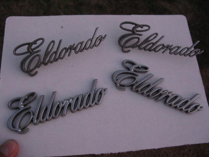 Purchase Early 80's Cadillac Eldorado script emblems metal in Norwalk ...