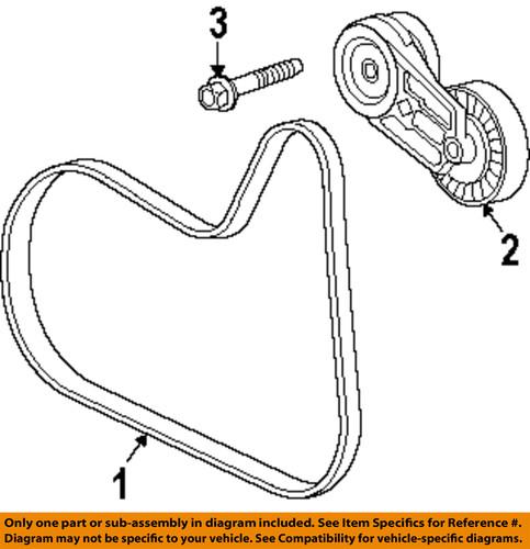 Purchase GM OEM 12634319 Serpentine Belt/Fan Belt/Serpentine Belt in ...
