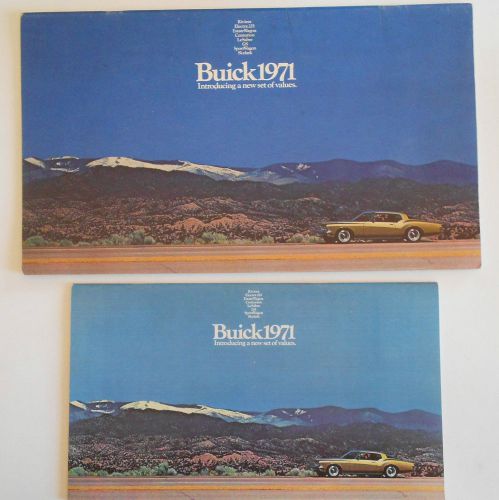Buy 1971 Original Set of 2 Buick Sales Brochures Small & large versions ...
