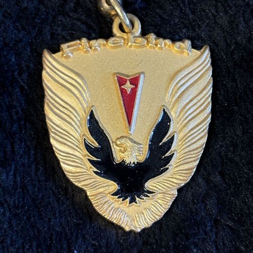 Buy Vintage PONTIAC FIREBIRD Logo Solid Brass Keychain Key Ring Fob ...