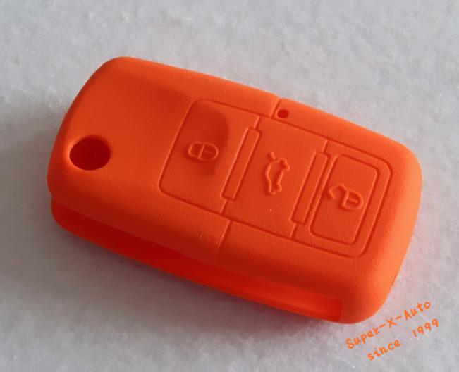 Buy Silicone Key Cover Keyless Entry Remote Fob FIT for VW Jetta GTI ...