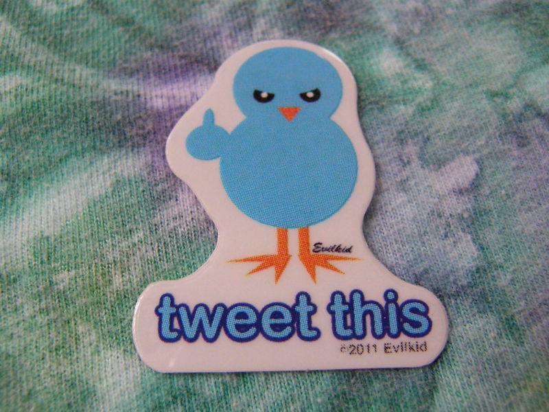 Buy Lot of 25 Evilkid Tweet This Blue Chick Mini Stickers in Cumberland ...