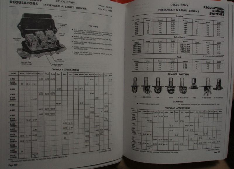 Buy 1947- 1960 DELCO REMY-NORTH EAST Electrical Parts Illustrated ...