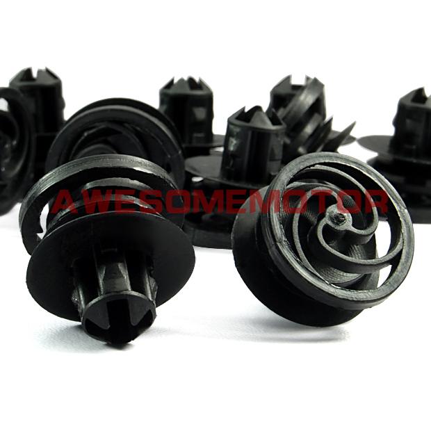 Buy 25 Pcs Hot Black Retainer Fastener Clips Fit For VW Beetle Golf ...