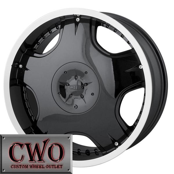 Find 22 Black DIP Apollo Wheels Rims 5x112/5x114.3 5 Lug Passat Audi ...
