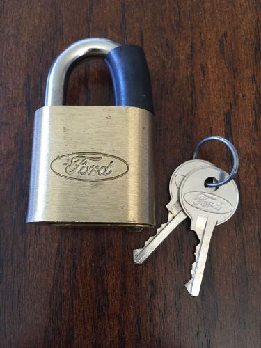 Find VINTAGE RARE FORD BRASS SPARE TIRE LOCK KEYS ORIGINAL PADLOCK ...