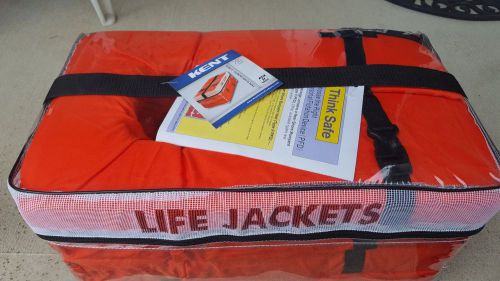 Find NEW MARINE (4) PACK TYPE II ADULT PFD w/ BAG USCG APPROVED NEW ...