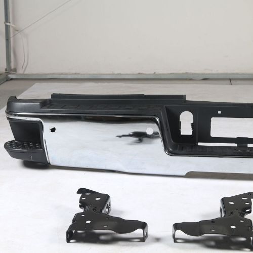 Find Chrome Rear Bumper For 2015-2019 Silverado Sierra 2500HD 3500HD W ...