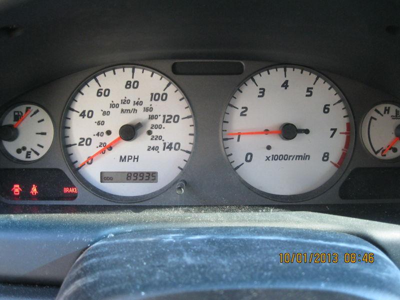 Find 01 NISSAN SENTRA SPEEDOMETER CLUSTER MPH FROM 1/01 2.0L SE W/O ABS ...
