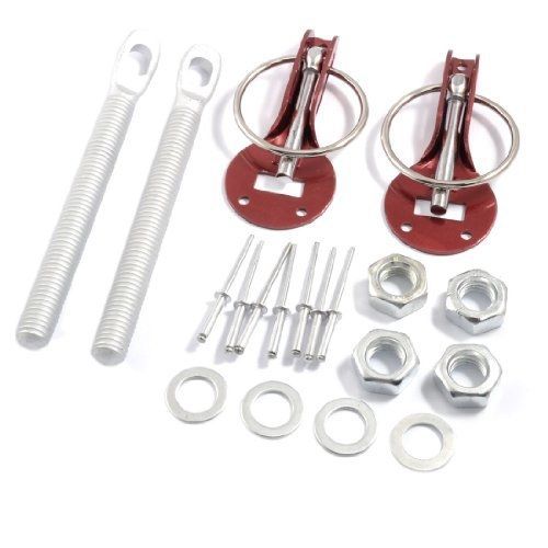 Sell uxcell? Car Universal Aluminum Red Clasp Hood Pin Lock Kit in USA ...