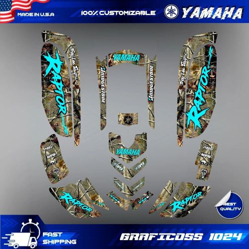 Sell yamaha raptor 660 kit graphics decals stickers atv wrap quad all ...