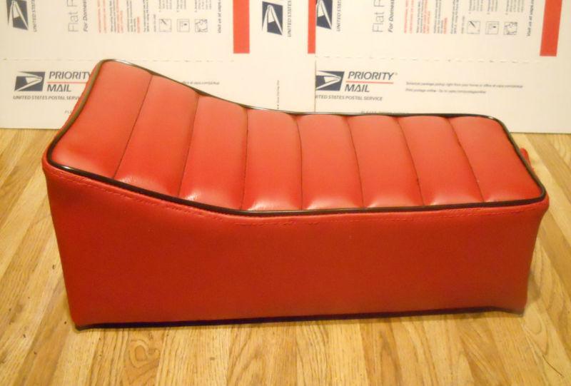 Sell 14" X 7" RED/BLACK OLD SCHOOL STYLE MINIBIKE SEAT CUSTOM UNIVERSAL ...