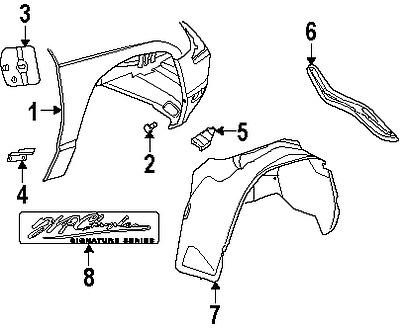 Buy DODGE 6504135 GENUINE OEM FACTORY ORIGINAL SILENCER RETAINER in ...