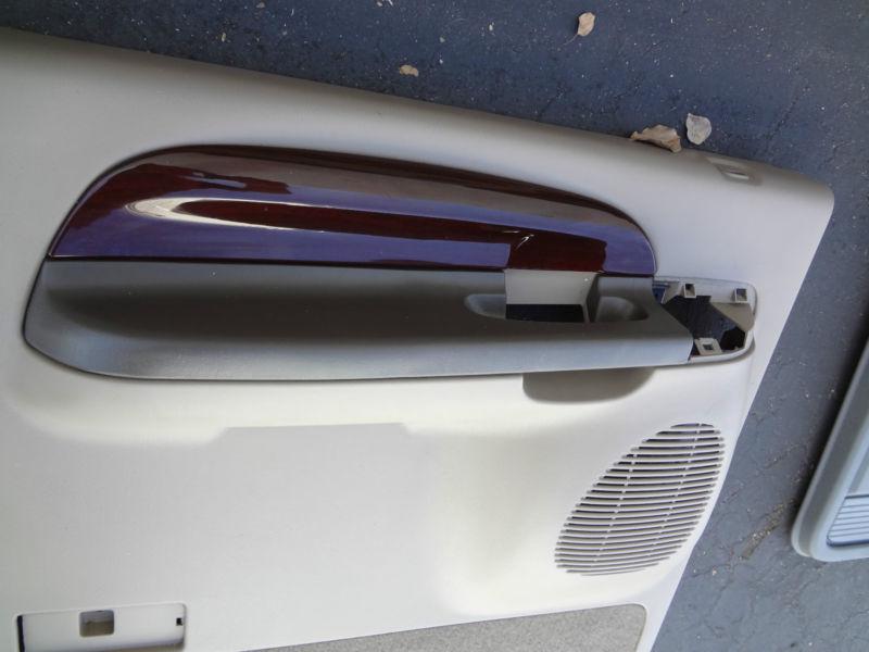 Sell 2000-2005 FORD EXCURSION FRONT & REAR DOOR PANELS TAN WITH WOOD ...