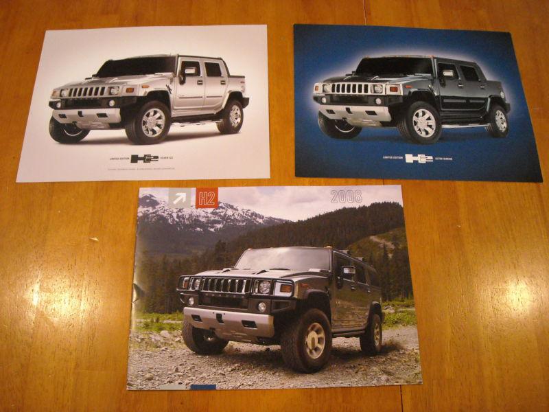 Purchase 2008 Silver Ice Hummer H2 Sales Brochure Dealer Item Excellent ...