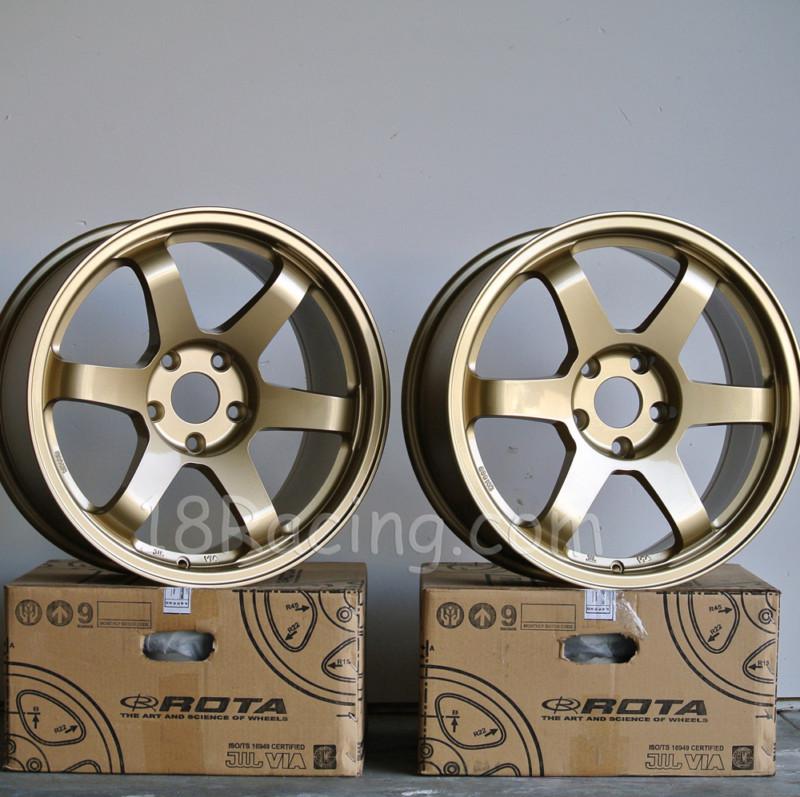 Purchase ROTA WHEEL GRID 17X8 & 17X9 5x100 35 & 42 GOLD STAGGERED LAST ...