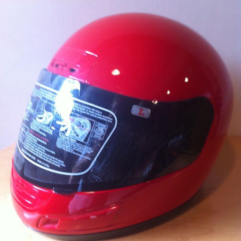 Purchase HJC Red full face motorcycle helmet mens Size Large CL-12 in ...