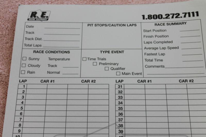 Purchase RACING TIMING PADS in Concord, North Carolina, US, for US $2.00