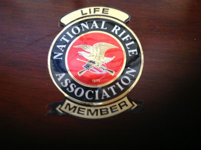 Purchase Official NRA Mylar Decal - Life Member - Window Bumper Gun Box ...