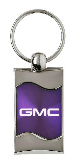 Purchase GMC Purple Rectangular Wave Metal Key Chain Ring Tag Key Fob ...