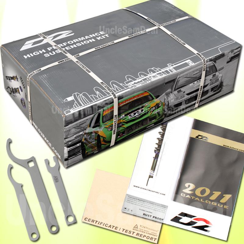 Buy 36 WAY ADJUSTABLE D2 RACING RS COILOVERS SUSPENSION SET 07-12 HONDA ...