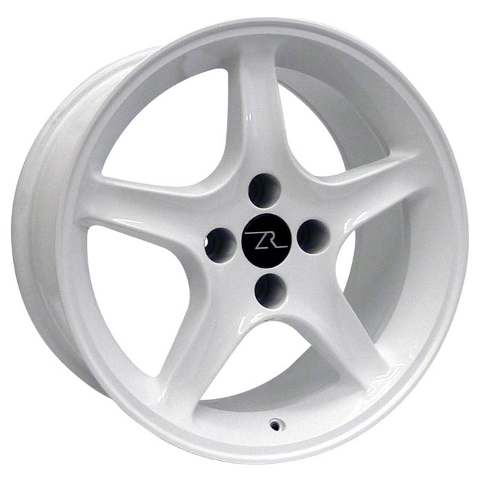 Buy White Mustang ® Cobra R Wheels 4 lug 1987-1993 17x9, 17 Inch Rims ...