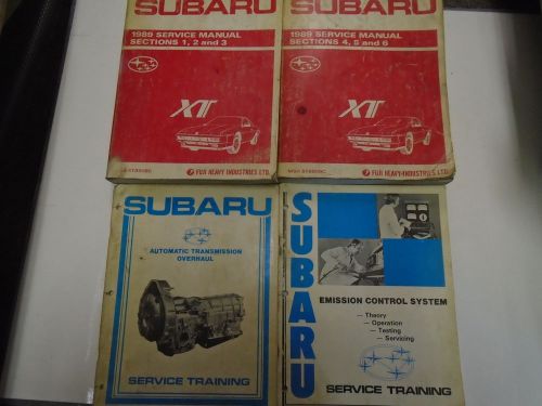 Buy 1989 Subaru XT Service Repair Shop Manual 4 Volume SET FACTORY OEM ...
