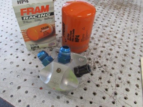 Buy NASCAR CV REMOTE OIL FILTER MOUNT WITH 3/4 STUD NEW FRAM HP4 FILTER ...