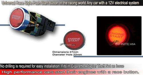 Buy PUSH BUTTON ENGINE START UNIVERSAL 12V Switch Kit, Engine Ignition ...