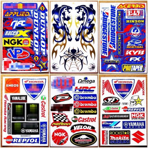Buy Dirt Rider Motocross Blue Panther Racing Decal Sponsor MX1 Stickers ...