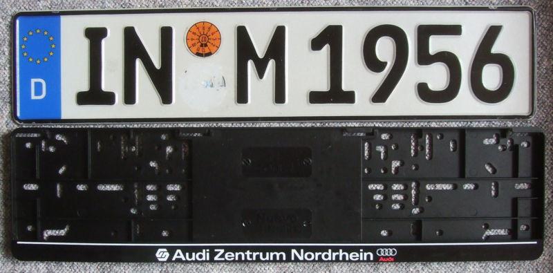 Buy Genuine German License Plate from Germany with new frame Audi in ...