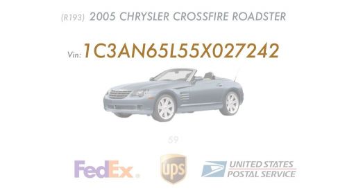 Buy 2005 CHRYSLER CROSSFIRE CONVERTIBLE TOP CONTROL MODULE A 1938200326 ...